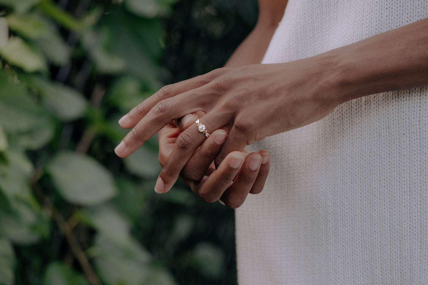 White Diamond Crown Kaori Ring – M. Hisae