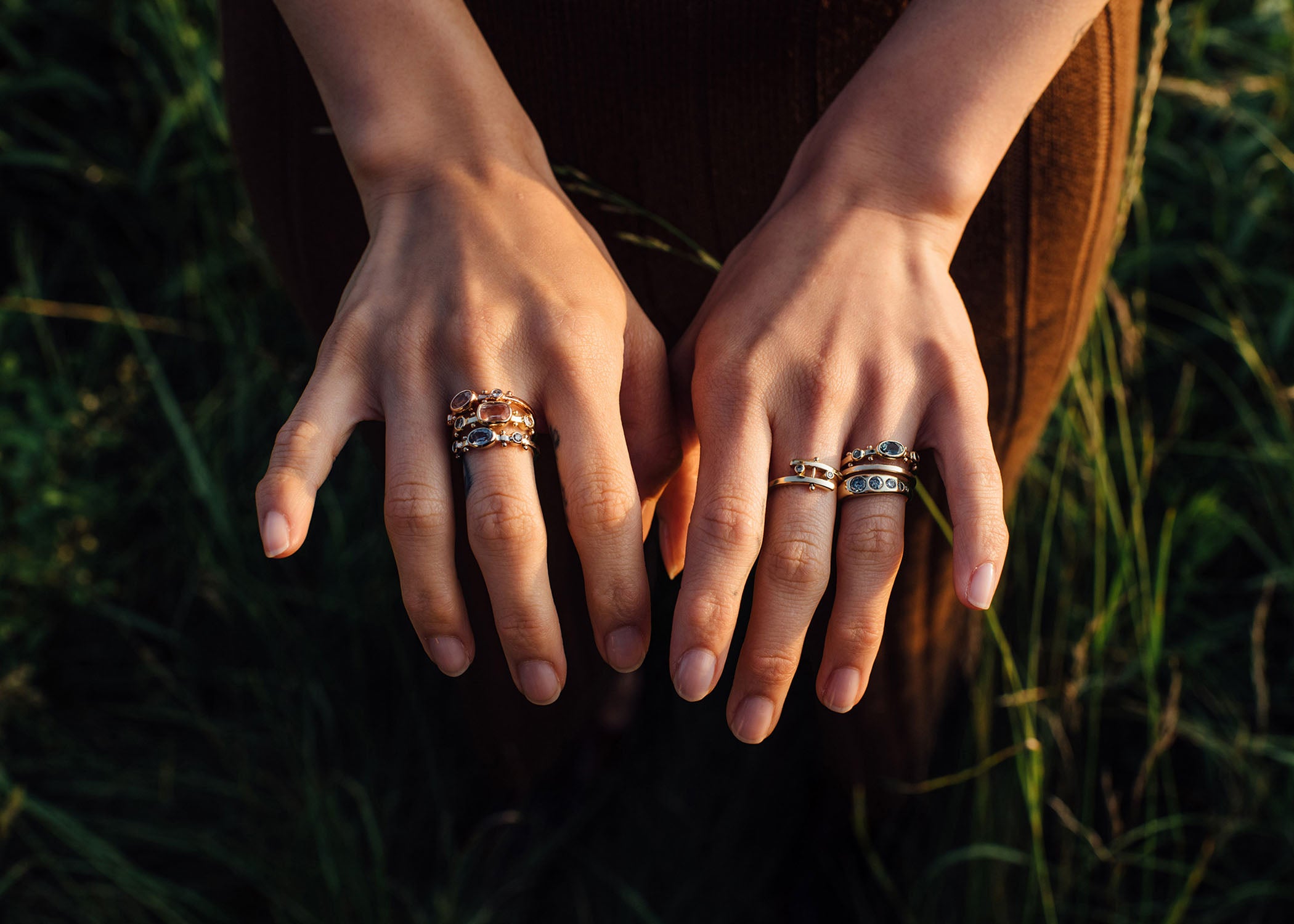 Grey Diamond Kiyo Ring – M. Hisae