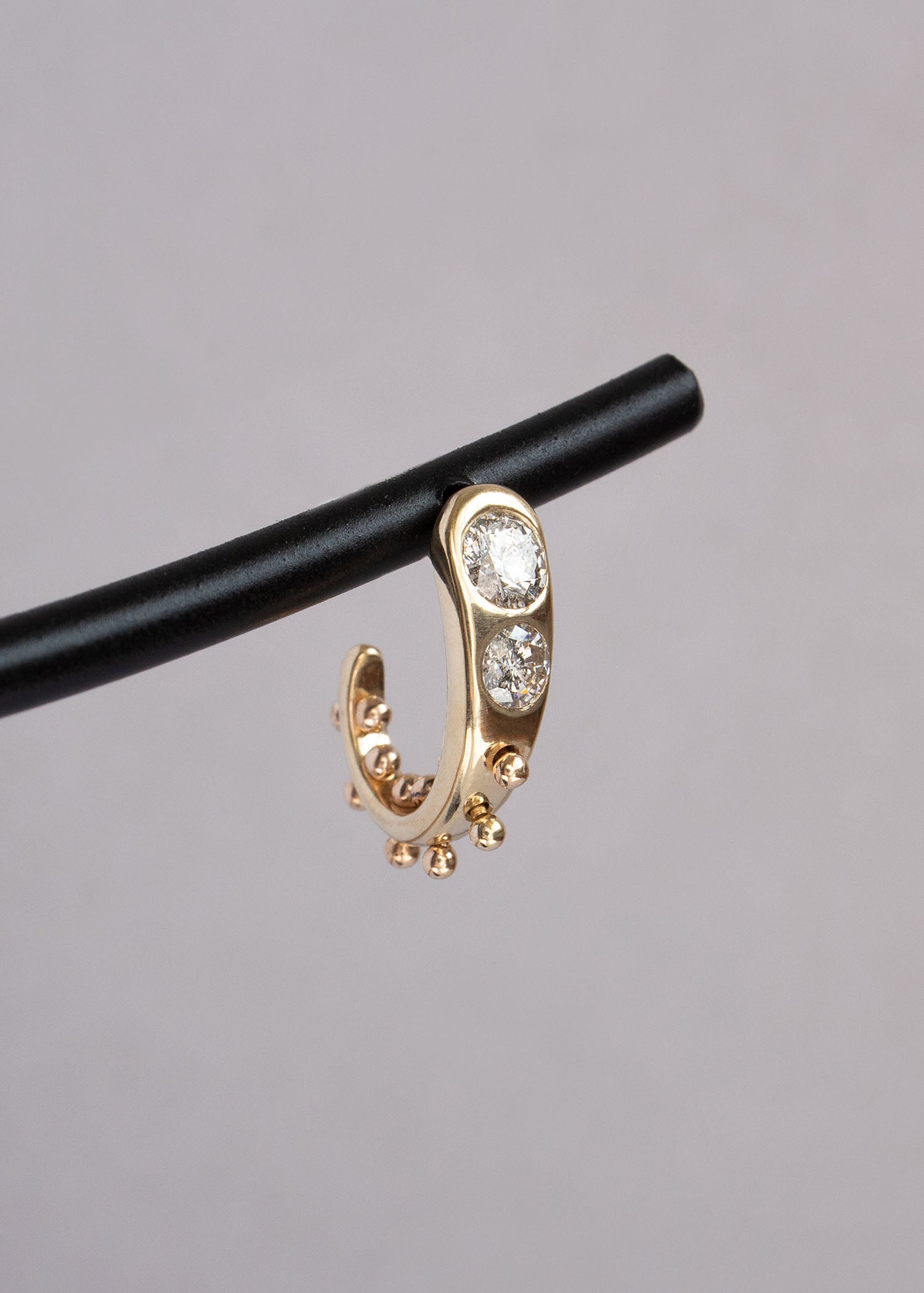 White Diamond Classic Suki Ear Huggers – M. Hisae