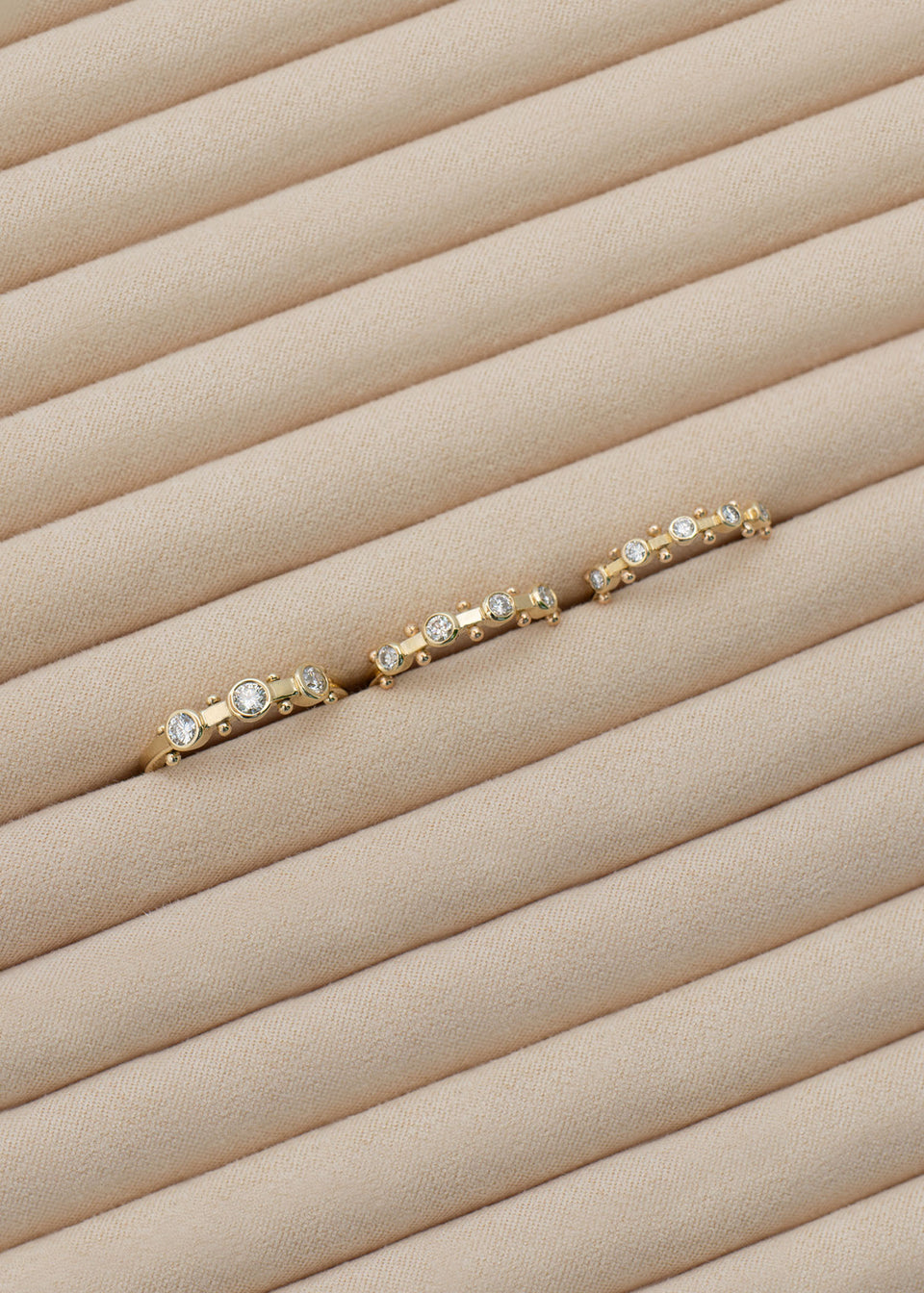 4-Stone White Diamond Koemi Ring – M. Hisae