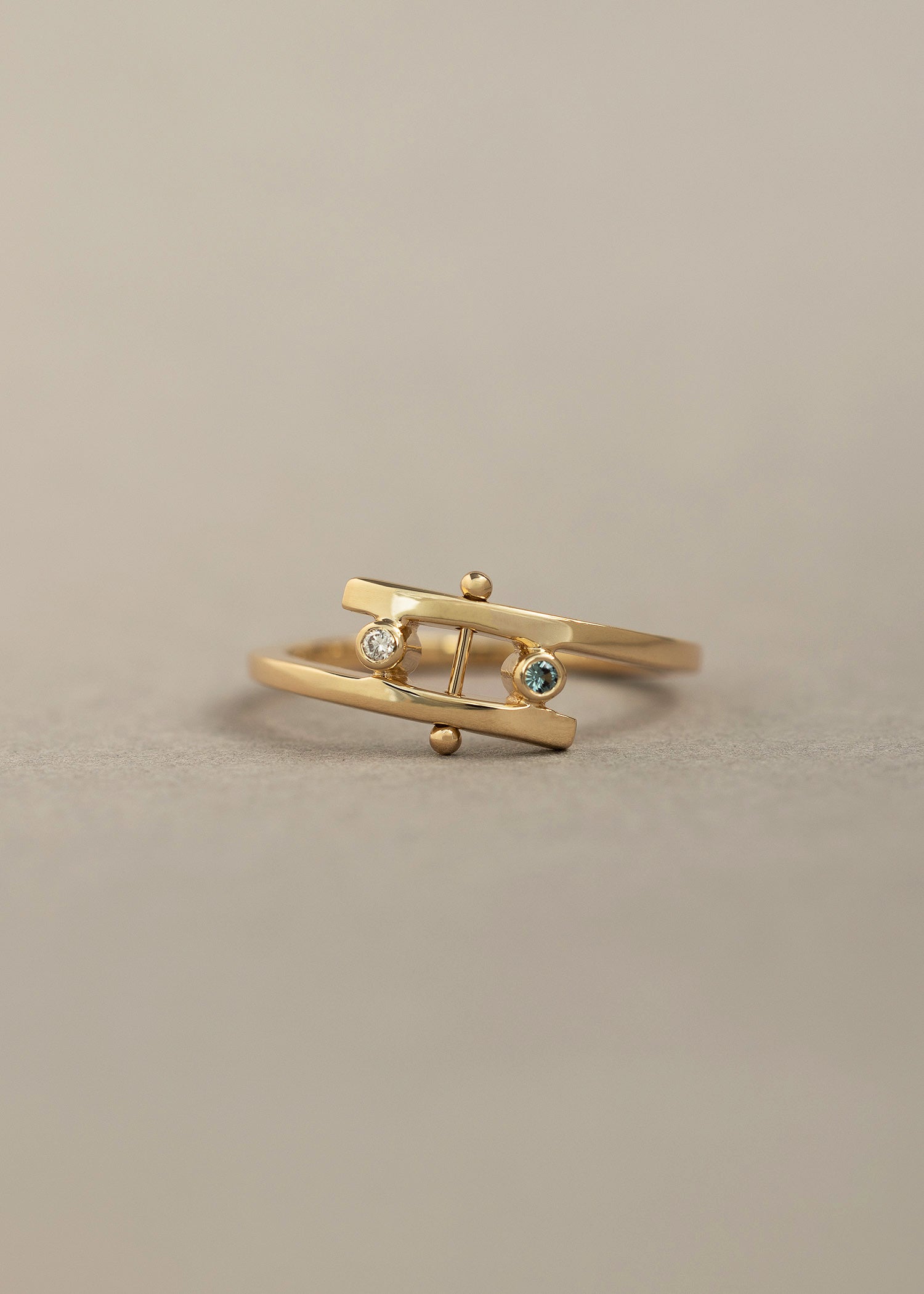 Sapphire and Diamond Kiyo Ring, Size 7 – M. Hisae