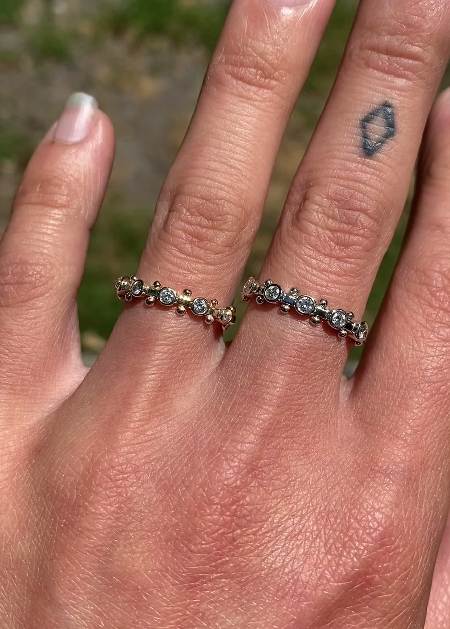 5-Stone White Diamond Koemi Ring – M. Hisae