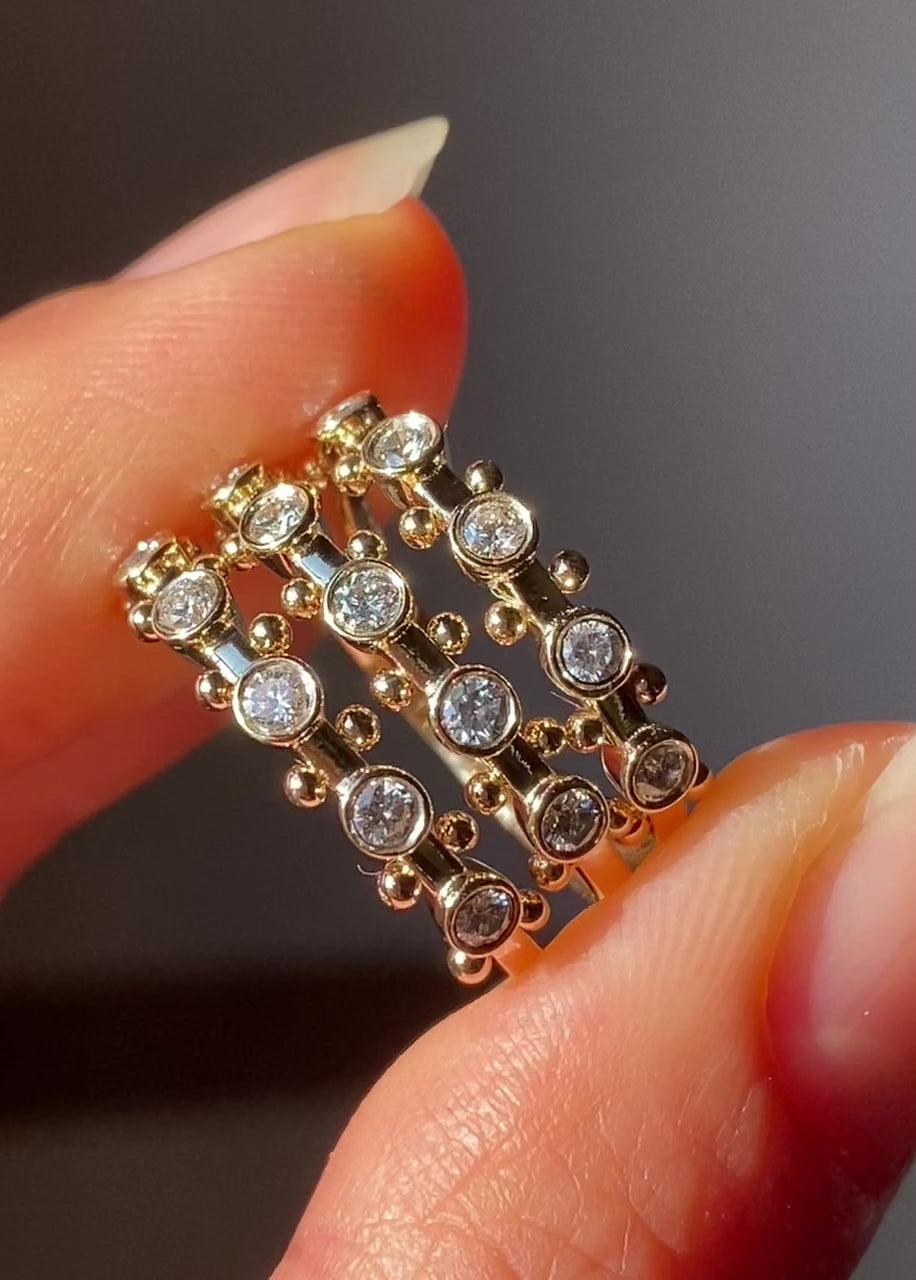 5-Stone White Diamond Koemi Ring – M. Hisae