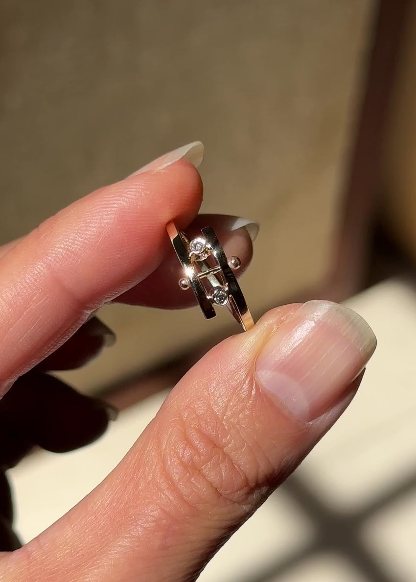 Grey Diamond Kiyo Ring – M. Hisae