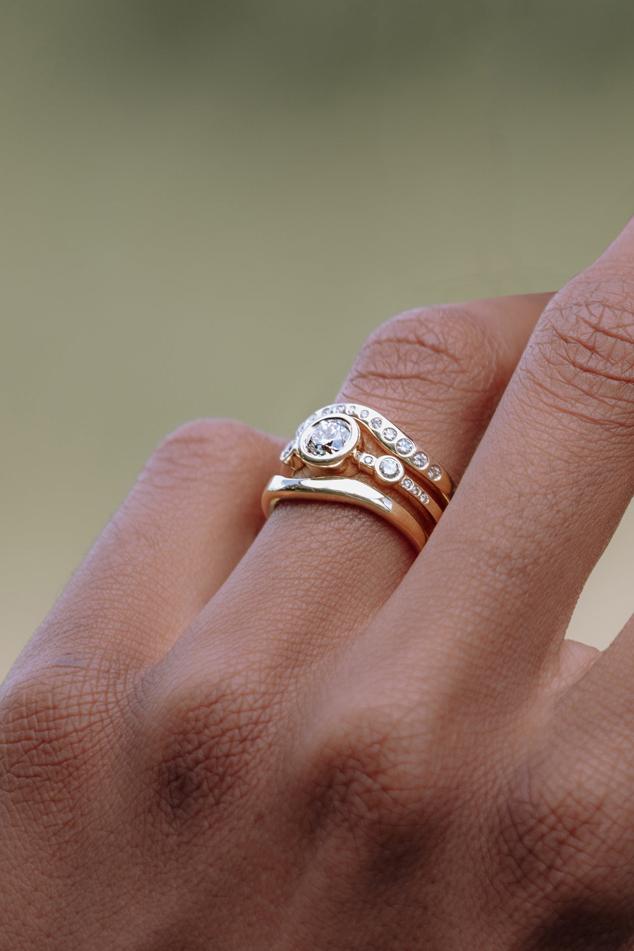 White Diamond Crown Theia Ring – M. Hisae